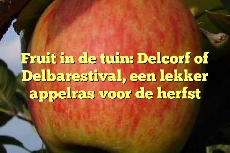 Fruit in de tuin: Delcorf of Delbarestival, een lekker appelras voor de ...